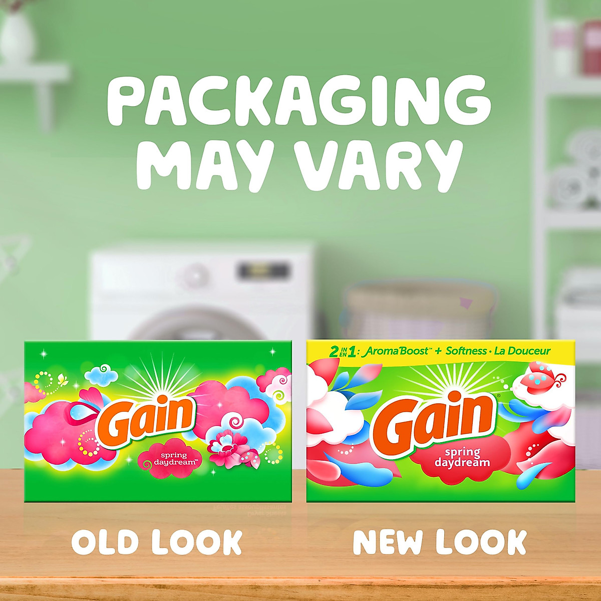 Gain Dryer Sheets, 240 Count, Original Scent Laundry Fabric Softener Sheets with 2-in-1 AromaBoost Plus Softness