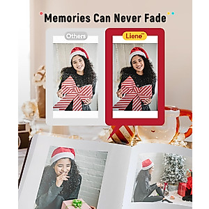 Liene 4x6'' Photo Printer Bundle (60 pcs +2 Ink Cartridges), Wi-Fi Picture Printer, Photo Printer for iPhone, Android, Smartphone, Computer, Dye-Sublimation, Portable Photo Printer for Home Use