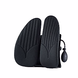 Recommend Sedentary Lumbar Cushions Car Seat Lumbar Cushion Office Chair Back Cushions Home Decor (Color : Svart, Specification : Ergonomic Cushion)