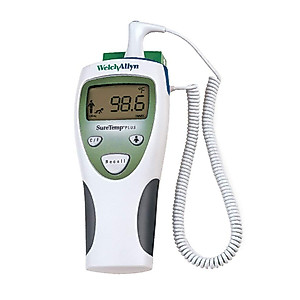 Welch Allyn 01690-201 SureTemp Plus 690 Electronic Thermometer, 4' Cord and Rectal Probe with Probe Well