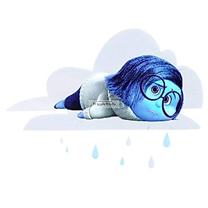5 Inch Sadness Inside Out Movie Removable Peel Self Stick Adhesive Vinyl Decorative Wall Decal Sticker Art Kids Room Home Decor Boy Children Nursery Baby 5x4 Inch Tall