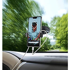 Bracketron Mi-T Grip Dash Window Car Mount Phone Holder Cradle Hands Free Law Compatible iPhone X Max R 8 Plus 7 SE 6s 6 5s Samsung Galaxy S9 S8 S7 S6 Note Google Pixel 2 XL LG Nexus Nokia BT1-755-2