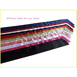 LORDRIE Wedding Satin Sash Bridal Belts For Special Occasion Dresses (White)