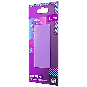 Cooler Master Thermal Pad 1.0 mm High Performance Thermal Pad, Conductivity W/m.k= 13.3m, Nano Elements Rapid Cooling, Double-Sided Adhesive for Electronics and Devices (TPX-NOPP-9010-R1)