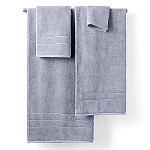 Brooklinen Hand Towel, Luxury Cotton Super-Plush Spa in Smoke Gray - Set of 2