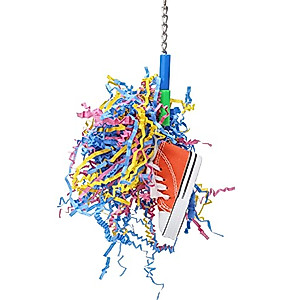Bonka Bird Toys 1717 Shoo Shred Bird Toy Parrot Craft cage Cages Cockatiels Budgies parrotlets. Quality Product Hand Made in The USA.
