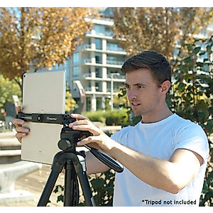 KobraTech iPad + iPhone Tripod Mount Set - iPad Tripod Mount & iPhone Tripod Mount - Includes Ball Head & Bluetooth Remote Shutters