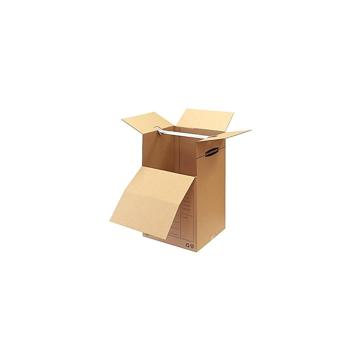 Bankers Box SmoothMove Wardrobe Moving Boxes, Short, 20 x 20 x 34 Inches, 3 Pack (7710902)