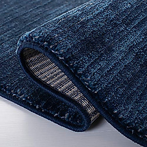 SAFAVIEH Vision Collection Area Rug - 8' x 10', Navy, Modern Ombre Tonal Chic Design, Non-Shedding & Easy Care, Ideal for High Traffic Areas in Living Room, Bedroom (VSN606N)