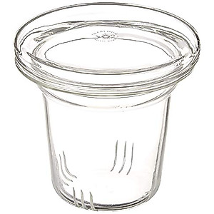 Teabloom Universal Glass Tea Infuser with Multi-Functional Lid - Highly Hygienic, Non-Porous Glass Filter for Loose Tea Leaves - Odor and Stain Free