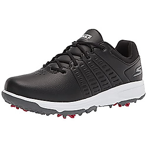 Skechers Women's Go Jasmine Spiked Waterproof Golf Shoe, Black, 8.5