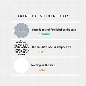 Clarisonic Facial Cleansing Brush System, Mia 2 Sonic Face Scrubber, 2 Speeds，White