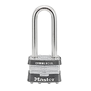 Master Lock 1KALJ Outdoor Padlock with Key, Silver, 1LJ, 1 Pack