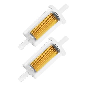 ESEWALAS 2PCS Fuel Filter for 1/4" Hose Lines,Inline Diesel Gasoline Fuel Filter,Universal High Flow Fuel Filters Replacement,Replace OEM 493629 695666 691035 5065 5065D 5065K