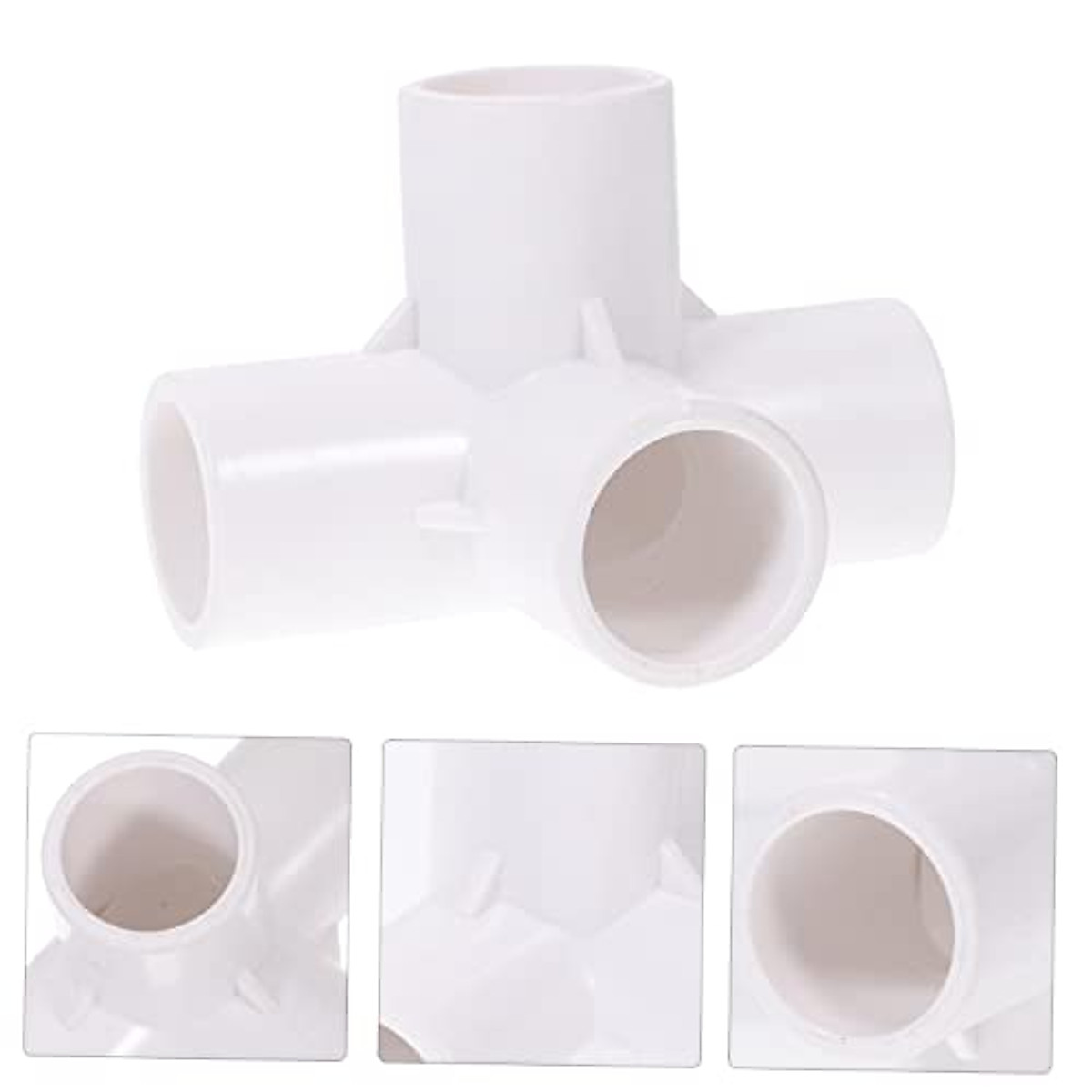 Happyyami 20 Pcs Water Pipe Elbow Clothes Rack with Shelf Carassosories Pvc Fittings Pvc Pipe 1/2 Inch Dress Hangers Elbow Fitting Tee Corner Fitting 4 Way Pvc Tee Pvc Pipe Connector Frame