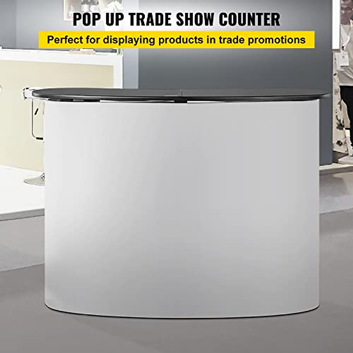 Geindus Portable Tradeshow Podium Table Display Exhibition Counter Stand Booth Fair with Wall Bags 51" X 15.7" X 38.5"