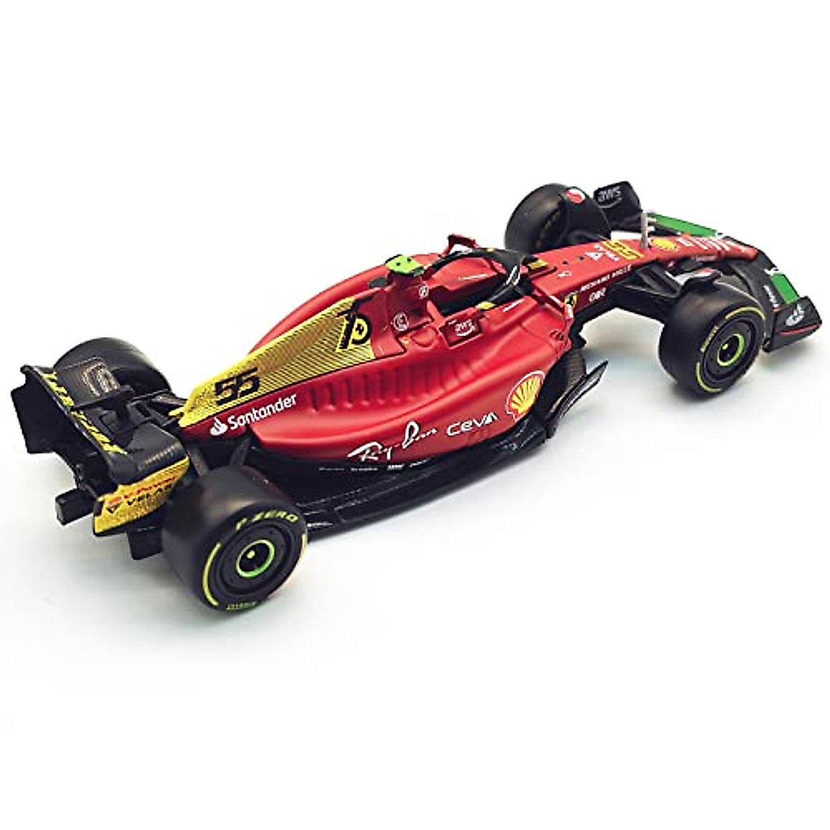 Xiangtat Bburago 1/43 2022 F1-75 75th Anniversary F1-75#55 Carlos Sainz Alloy Luxury Vehicle Diecast Cars Model Toy Collection Gift (F1-75 75th #55)