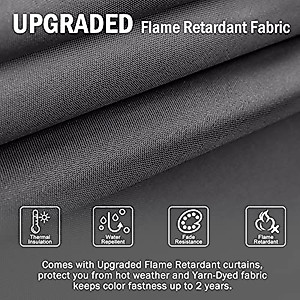 ABCCANOPY 10x10 Hardtop Gazebo - Outdoor Permanent Gazebo with Galvanized Steel Double Roof, Aluminum Pavilion with Netting and Curtain for Patio, Lawn, Garden (Double Roof, Gray)