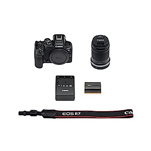 Canon EOS R7 RF-S18-150mm F3.5-6.3 is STM Lens Kit, Mirrorless Vlogging Camera, 32.5 MP Image Quality, 4K 60p Video, DIGIC X Image Processor, Dual Pixel CMOS AF, Subject Detection, Content Creators