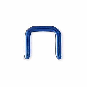 Titanium Septum Retainer 12g 12 Gauge Dark Blue