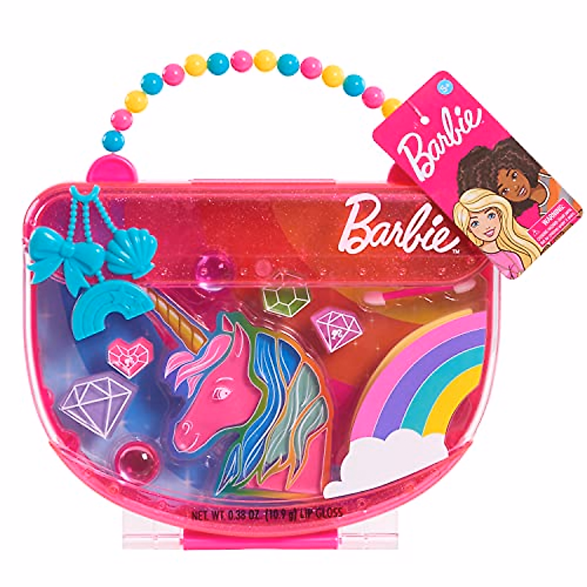 Barbie Purse Perfect Makeup Case, 9-piece Kids Pretend Play Makeup Set, Kids Toys for Ages 5 Up, Gifts and Presents by Just Play