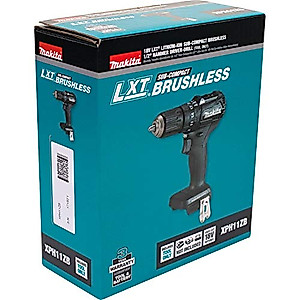 Makita XPH11ZB-R 18V LXT Lithium-Ion Brushless Sub-Compact 1/2 in. Cordless Hammer Drill Driver (Tool Only) (Renewed)