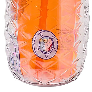 Silver Buffalo Spongebob Squarepants Gary Snail House in Bikini Bottom Pineapple Double Wall Tumbler, 16 Ounces