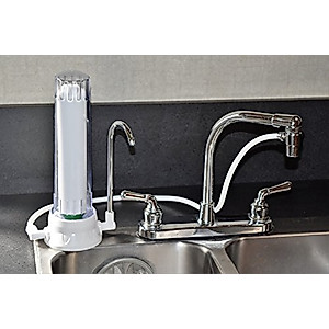 Clear2o CCT2000 Countertop Drinking Water Filter System, Reduces over 200 harmful contaminants – including chlorine, lead, mercury, sediment, heavy metals and VOC’s, White