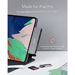 Anker USB C Hub for iPad Pro, PowerExpand Direct 6-in-1 Adapter, with 60W Power Delivery, 4K HDMI, Audio, USB 3.0, SD and microSD Card Reader (Not Compatible with iPad Pro and iPad Mini 2021)