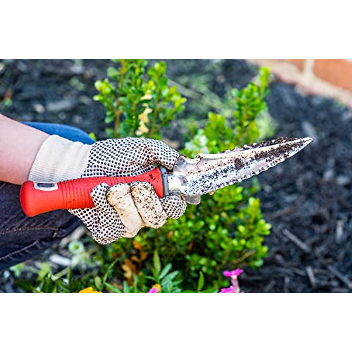 Garden Weasel Multi-Use Transplanter 91360 - Trowel Garden Tool - Hand Shovel - Garden Spade - Gardening Shovel - Weather and Rust Resistant