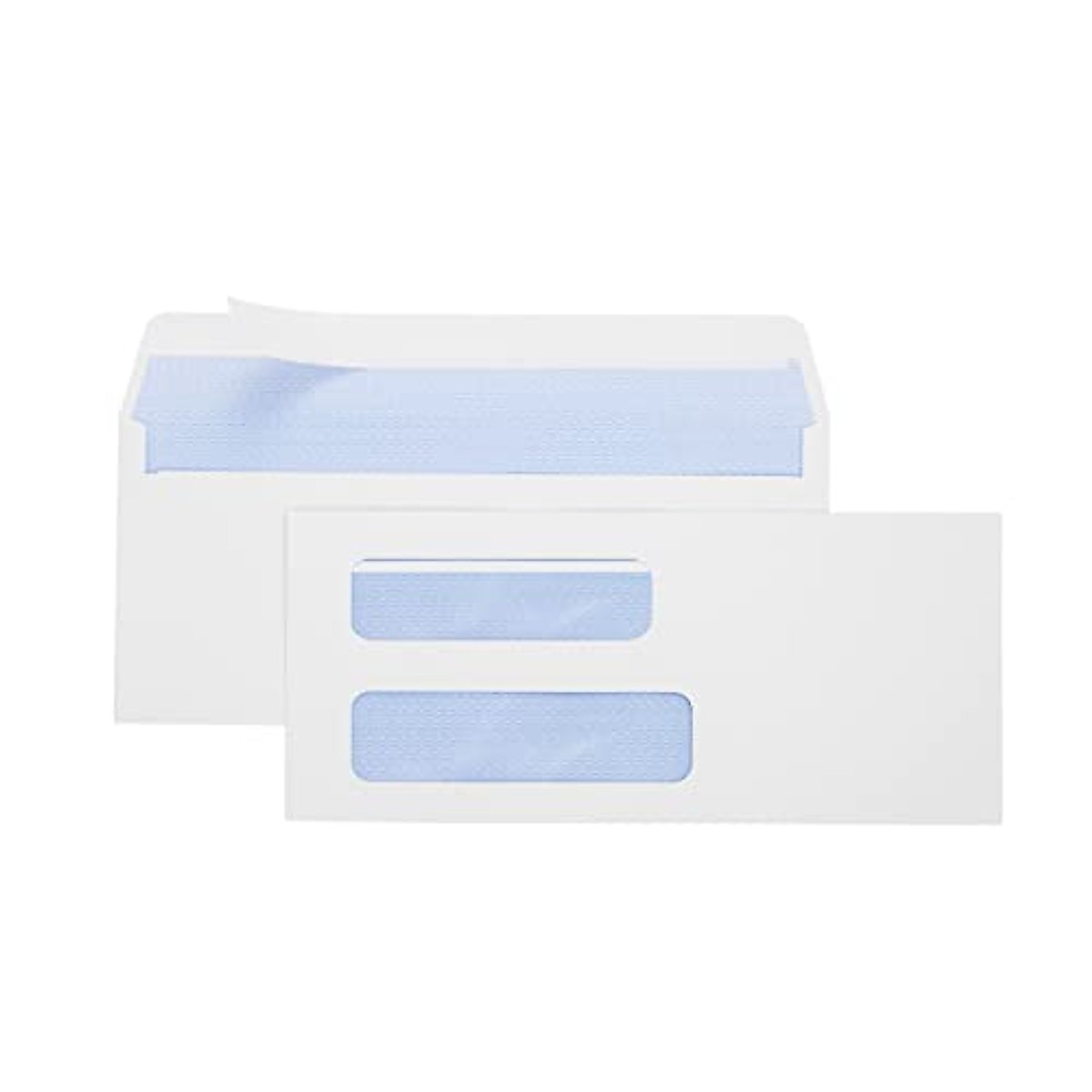 Office Deed #10 Double Window Envelopes Self Seal #10 Security Envelopes-Designed for Business Statements, Quickbooks Invoices, and Return, Self Seal Envelopes Size - 4 1/8 X 9 ½’’