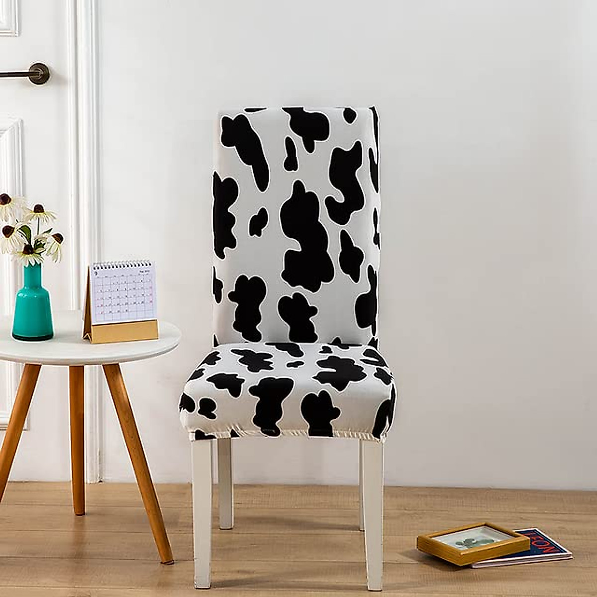 Removable Dining Chair Cover Seat Slipcover for Dining Room,Ceremony,Banquet Wedding Party HM32 4PCS