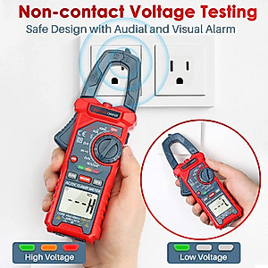 AstroAI 4000 Counts Digital Clamp Meter+Multimeter Test Leads Kit,