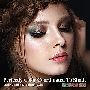 LUXAZA 6PCS Cream Eyeshadow Stick,Matte And Shimmer Neutral Brown Eyeshadow Pencil Crayon,Hypoallergenic,Highlighter,Pro Waterproof & Long Lasting Eye Shadow And Eyeliner Pen Sets