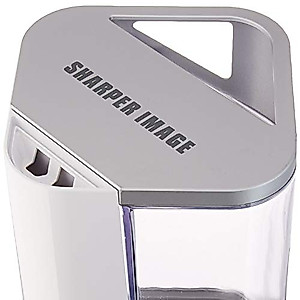 Sharper Image UHS1-SI Ultrasonic Cool Mist Humidifier, 1 Gallon, 2 Settings, Auto Shut-Off, Illuminated Touch Control, Low Water Indicator, Easy Fill Tank, 1.0 Gallon, Ash Woodgrain