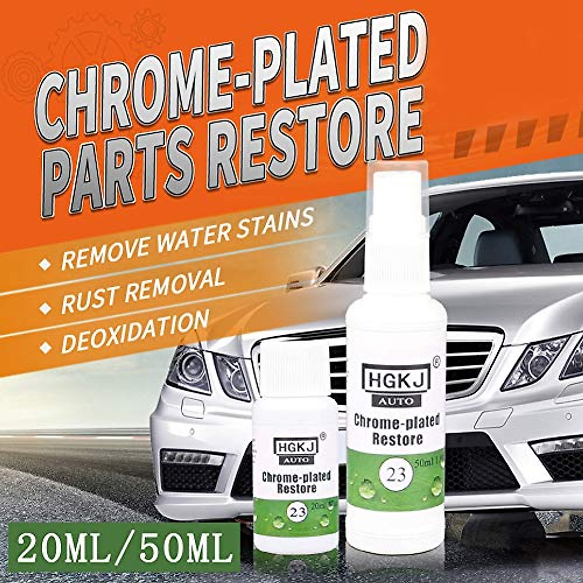 100ML Anti-Rust Detergent Spray,MoreChioce Rust Removal with Car Wash Towel Rust Treatment Remove Rust Dissolver Polishing and Coating Agent Chrome-Plated Restore for Car Logo Door Handle