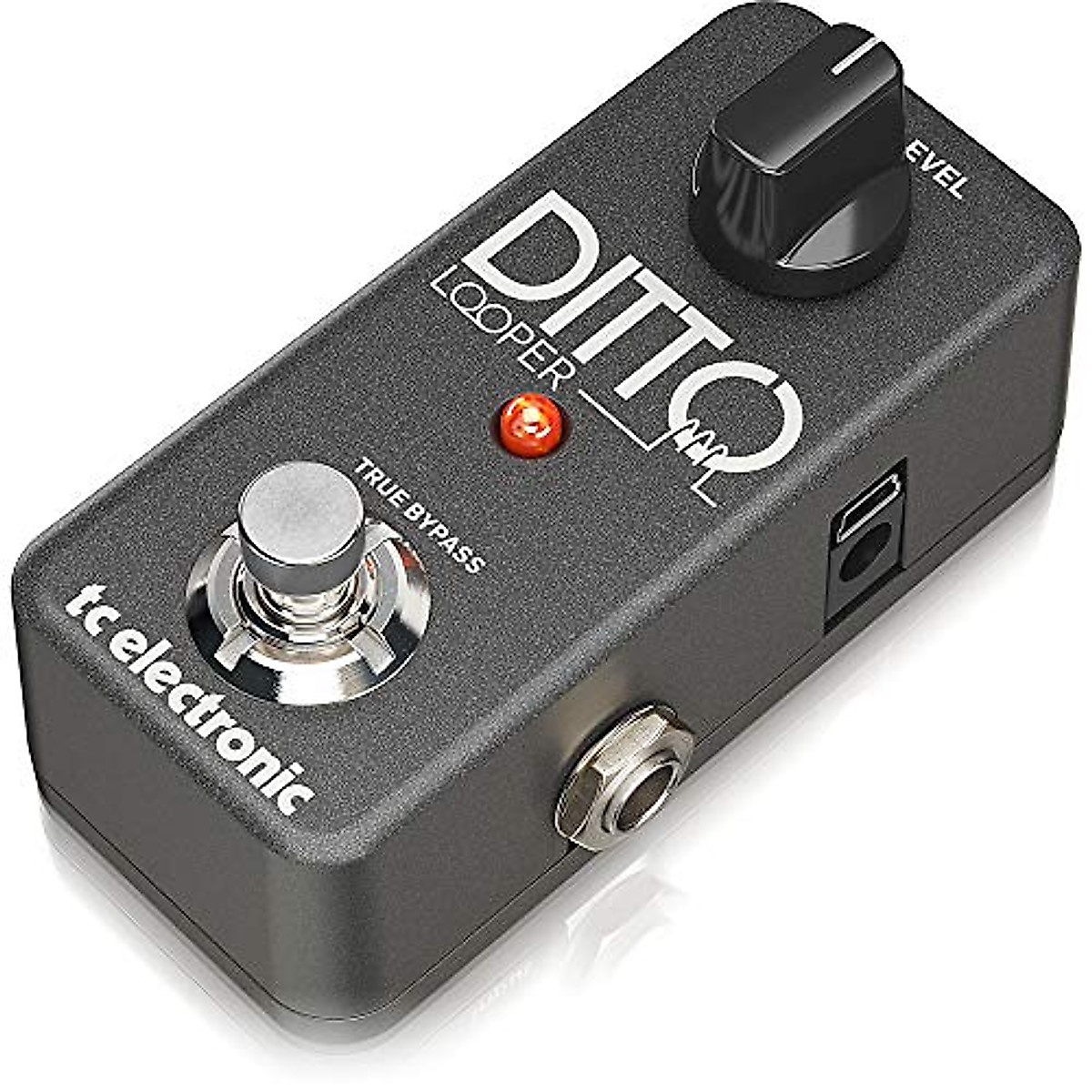 TC Electronic DITTO LOOPER Highly Intuitive Looper Pedal with 5 Minutes of Looping Time, Analog-Dry-Through and True Bypass Multicolored