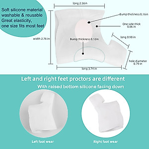 DYKOOK Gel Metatarsal Sleeves and Bunion Cushions 2Pack Thickened Metatarsal Silicone Pad Protector Bunion Pad Sleeve for Bunion Forefoot Pain Relieved and Friction Prevented