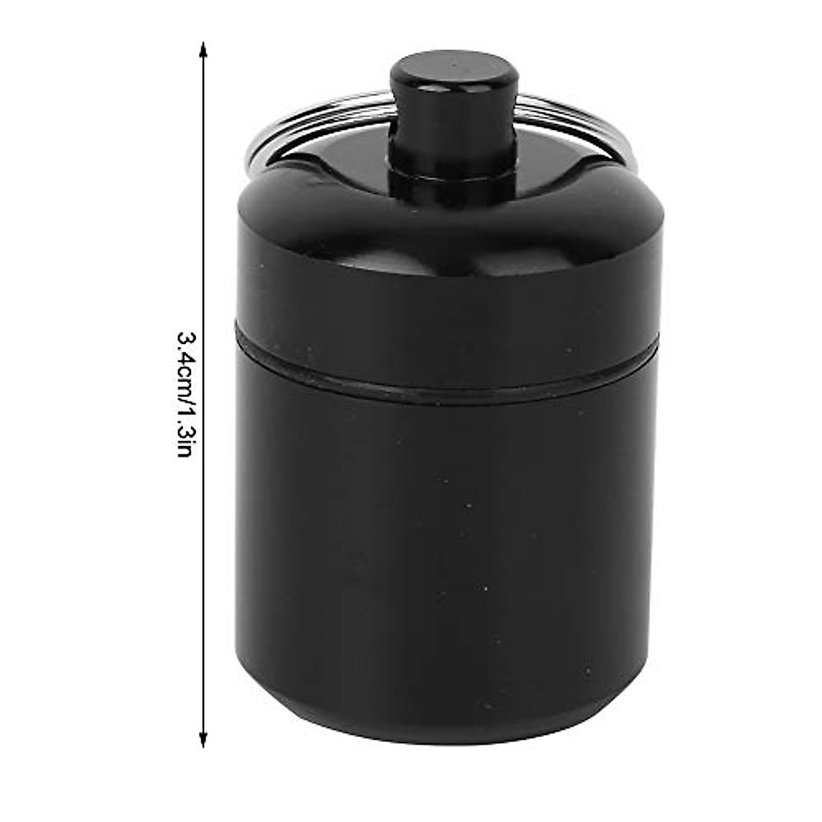 Tbest 2Pcs/Set Mini Medicine Container, Waterproof Sealing Metal Can with Key Ring for Storage Other Climbing Tool Accessories
