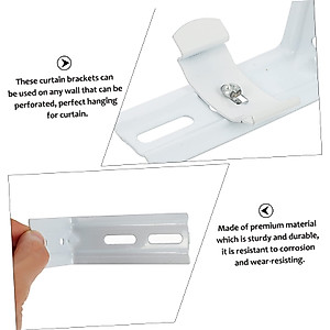 IMIKEYA 12 Pcs Bracket Blind Fixer Track Window Hardware Horizontal Blinds Wand Hook Venetian Blind Tilt Hook Vertical Blind Repair Window Covers for Home Iron Curtain White Repair Parts