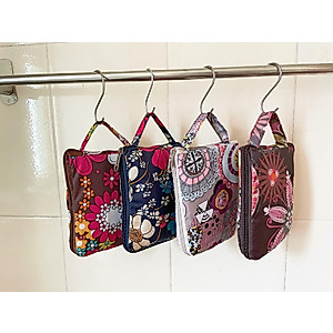 NC 4 Pack Foldable Kitchen Reusable Grocery Bags Floral Designs with Zipper Folding Shopping Tote Bags Lightweight Durable Large Bags 50LBS for Grocery