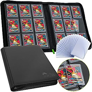 Toploader Binder, Trading Card Binder Storage, 252 9 Pocket Top Loader Binder, Pokemon Binder, Card Collection Binder, Yugioh Cards Binder, MTG Card Binder, TCG Binder, Card Folders for Trading Cards