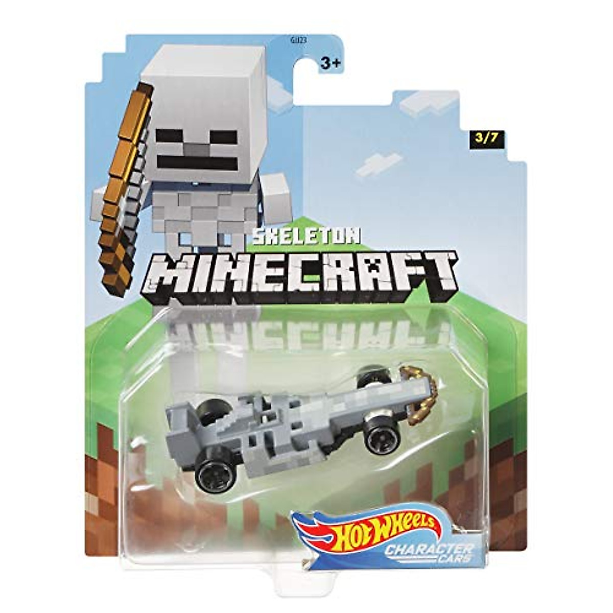 Hot Wheels 2020 Minecraft Gaming 1/64 Character Cars -Skeleton Vehicle (3/7)