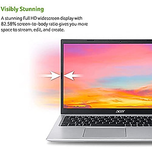 Acer Aspire Thin and Light Laptop, 15.6" FHD Display, Intel Celeron Dual-Core N4500 Processor, 8GB RAM, 256GB SSD, Webcam, WiFi, HDMI, Bluetooth, Windows 11, Safari Gold + One Year Office365