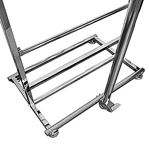 Prolinemax 74" H Chrome 3 Roll Bagging Unit Plastic Film Garment Bag Bagger Fixture Display