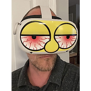 Stoner Eyes Decal for Quest 2 VR Headset - Meta/Oculus - Glossy Vinyl Sticker