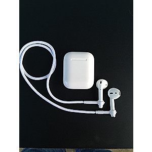 EARBUDi Cord - Soft 22 Inches Leash or Necklace That Holds Around Your Neck, Compatible with Many Wireless Buds, White