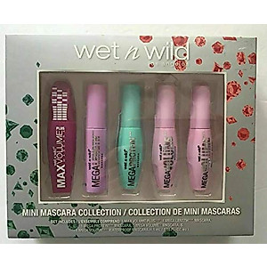 Wet N Wild Mini Mascara Collection - Gift Set - 5 Count Mascara Per Set - Net Wt. 0.15 FL OZ Each - One Gift Set
