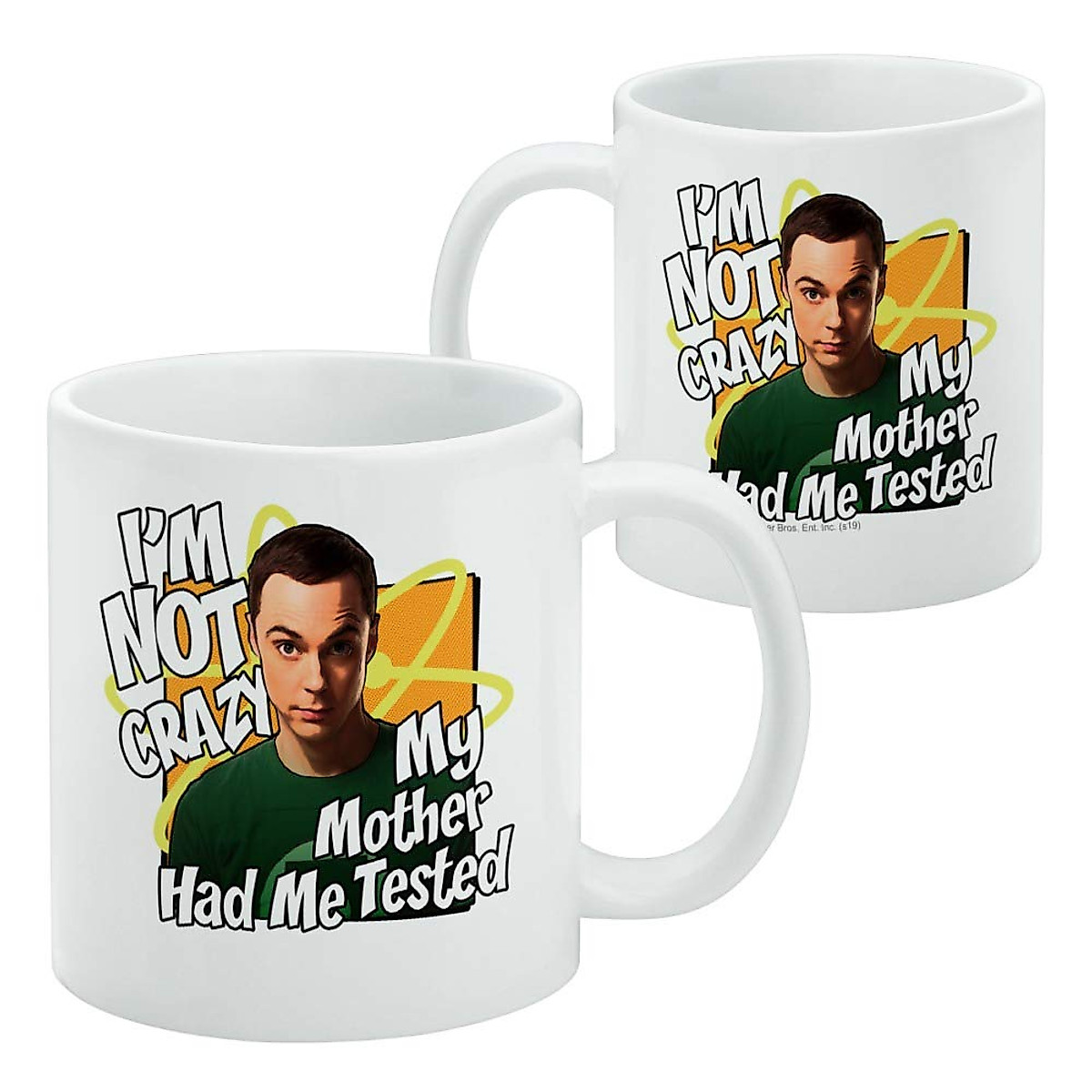 GRAPHICS & MORE Big Bang Theory Sheldon Cooper I'm Not Crazy Ceramic Coffee Mug, Novelty Gift Mugs for Coffee, Tea and Hot Drinks, 11oz, White