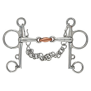 Shires Equestrian Double Jointed Copper Lozenge Pelham (5")